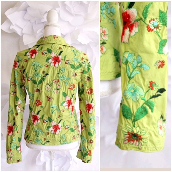 Johnny Was | Jackets & Coats | Johnny Was Embroidered Floral Jacket ...